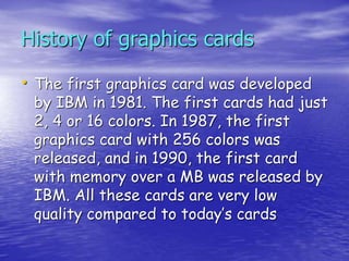 Presentation Graphic cards - History | PPT