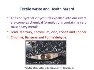 Textile processing toxicity and health hazard. Green Environment Ideas ...