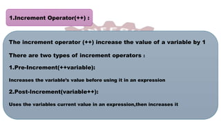presentation of c language. with ternary operator | PPTX