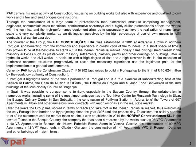 English Presentation - PAF (with pictures)