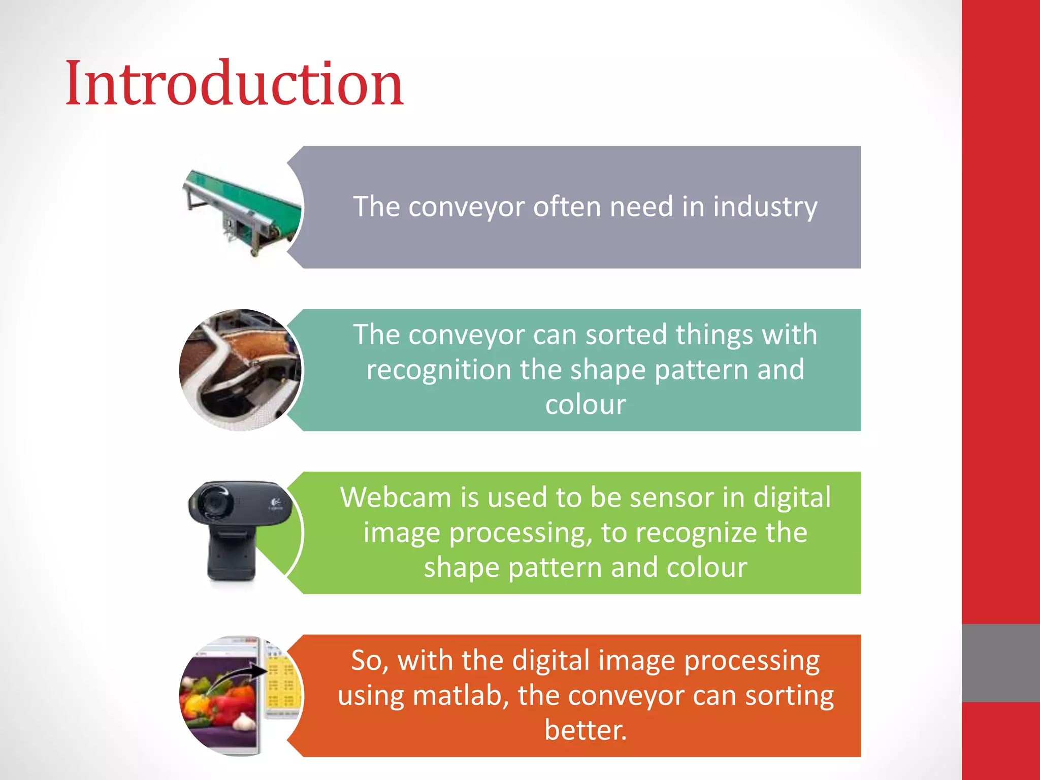 Designed Sorting Conveyor with Recognition Shape Pattern and Colour ...