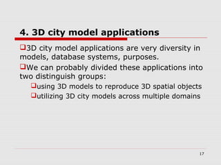 A Comparative Survey of 3D GIS Models | PPT