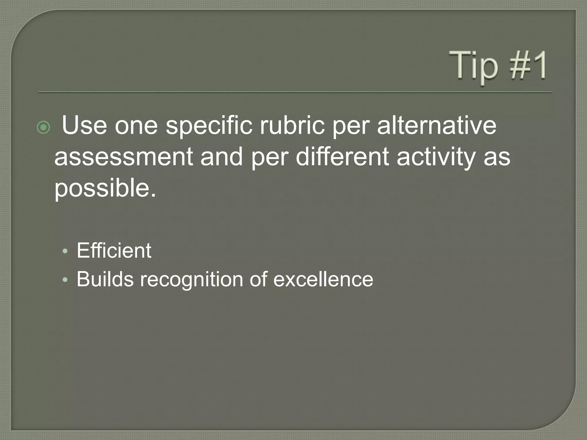 Presentation how to design rubrics | PPTX