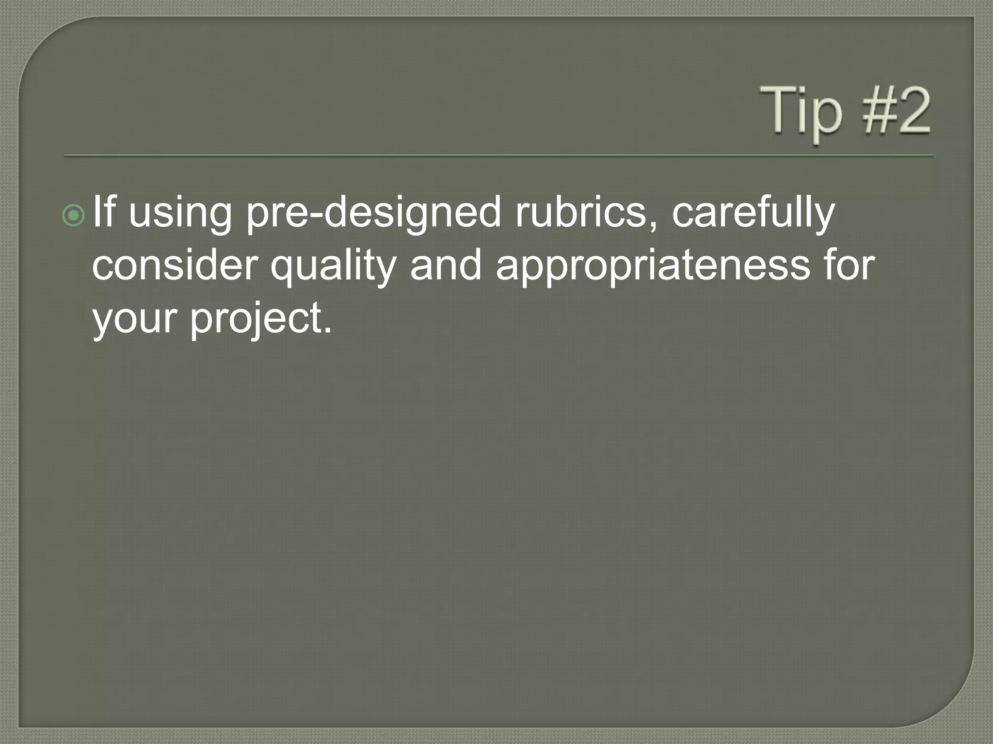 Presentation how to design rubrics | PPTX