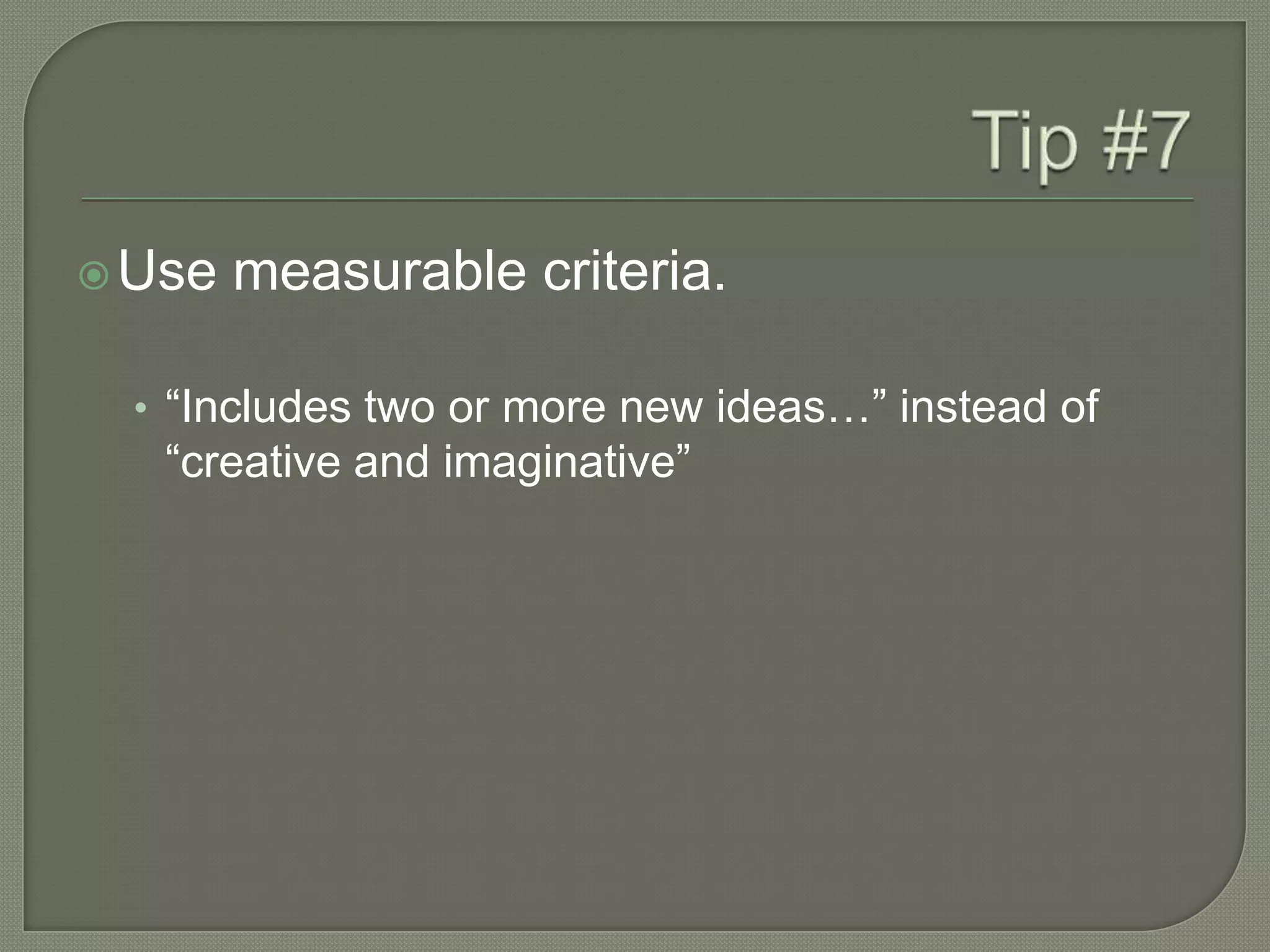 Presentation how to design rubrics | PPTX