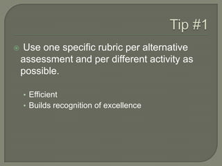 Presentation how to design rubrics | PPTX