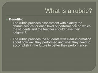 Presentation how to design rubrics | PPTX