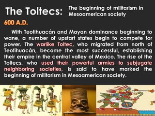 Toltec Civilization Timeline