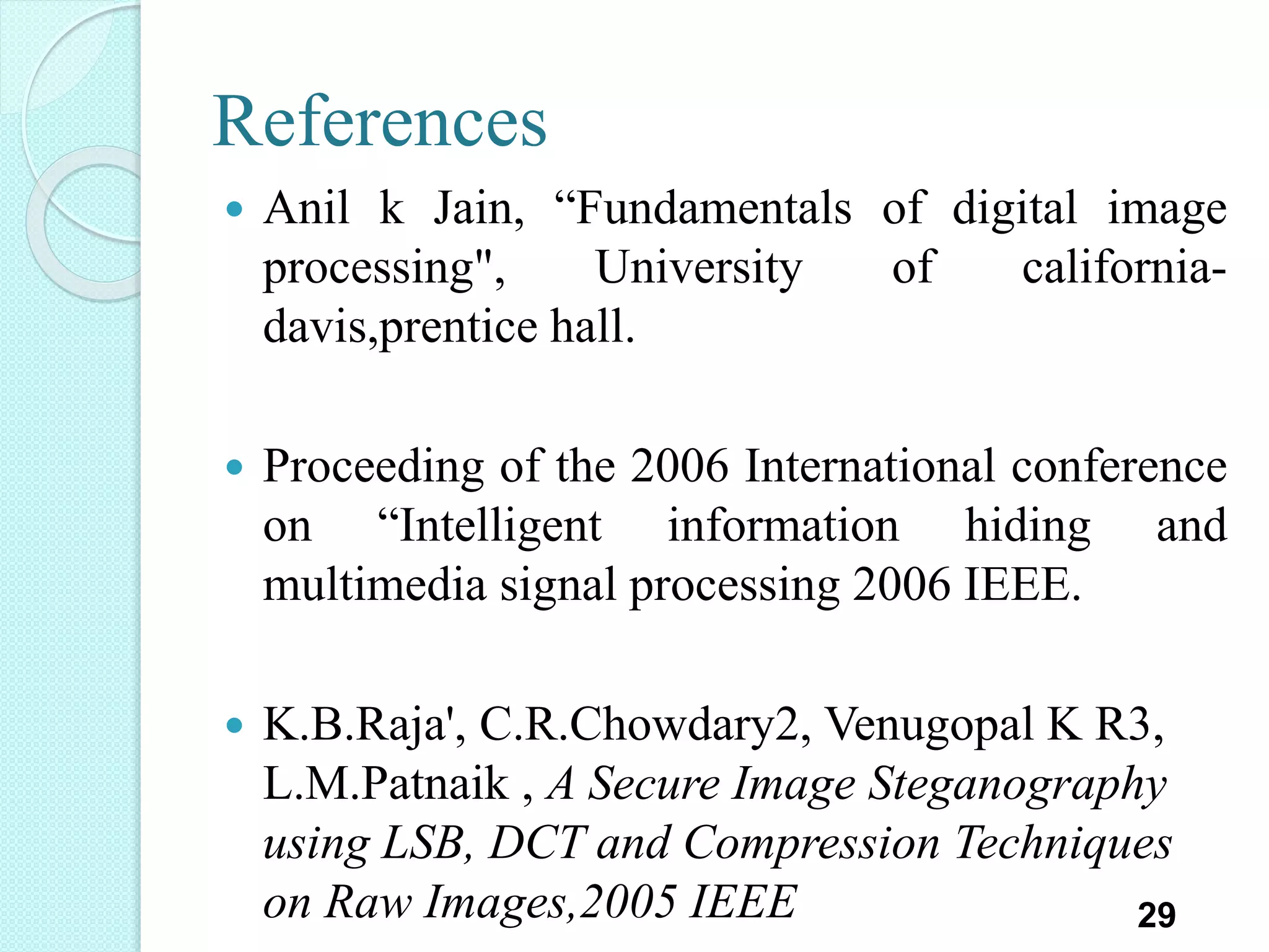 Image steganography | PPTX