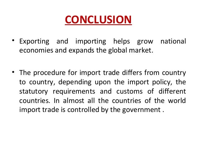 Presentation on Import procedures-- IB