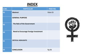 “ROLE OF GOVERNMENT IN INTERNATIONAL TRADE” | PPTX