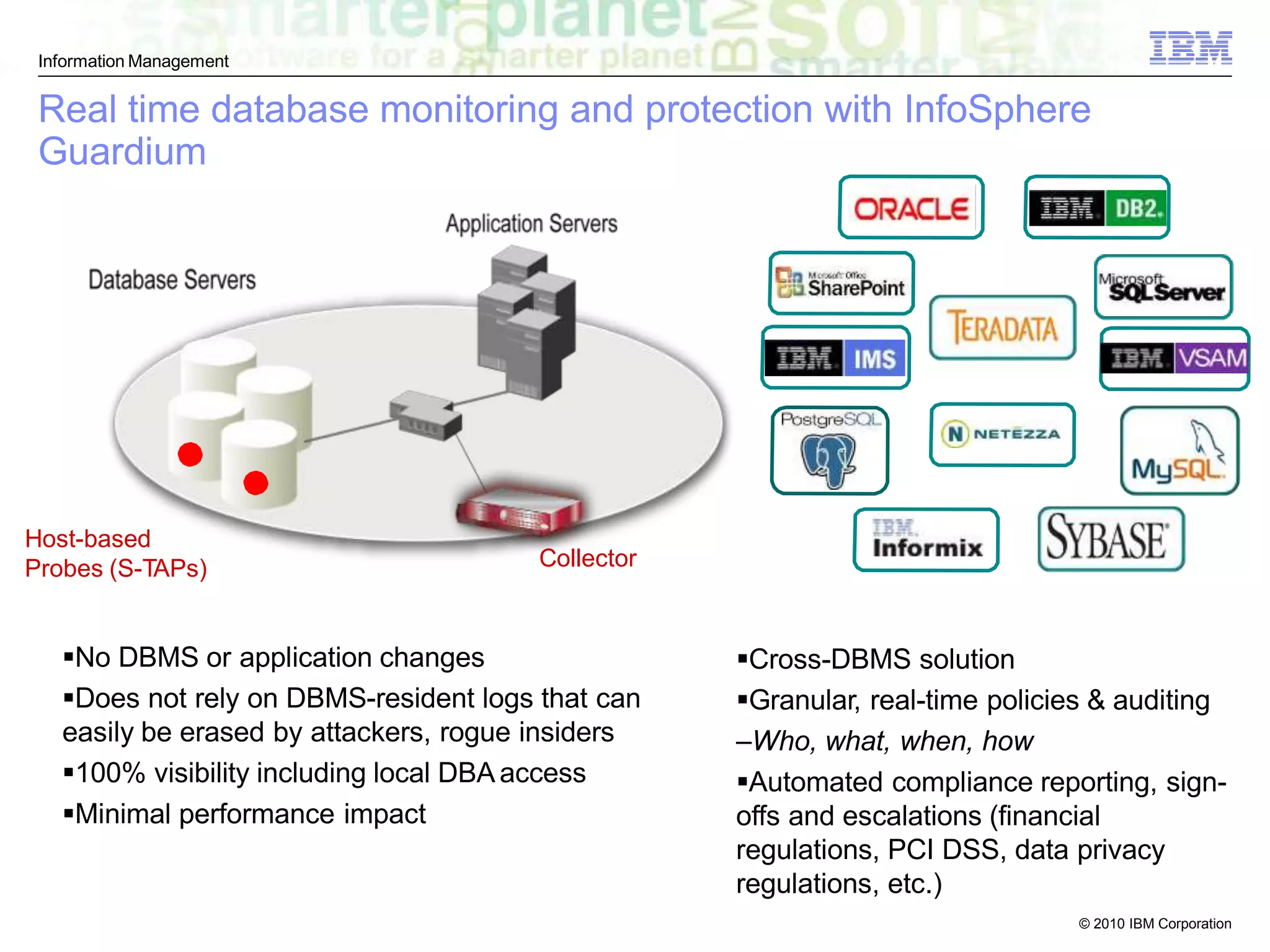 Presentation ibm info sphere guardium enterprise-wide database ...