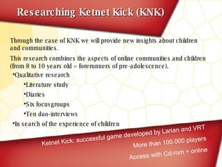 Presentation Ketnet Kick - Imagion IAMCR | PPT