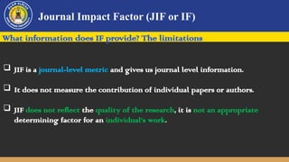 Presentation-Impact Factor and CiteScore-Training.pptx