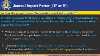 Presentation-Impact Factor and CiteScore-Training.pptx