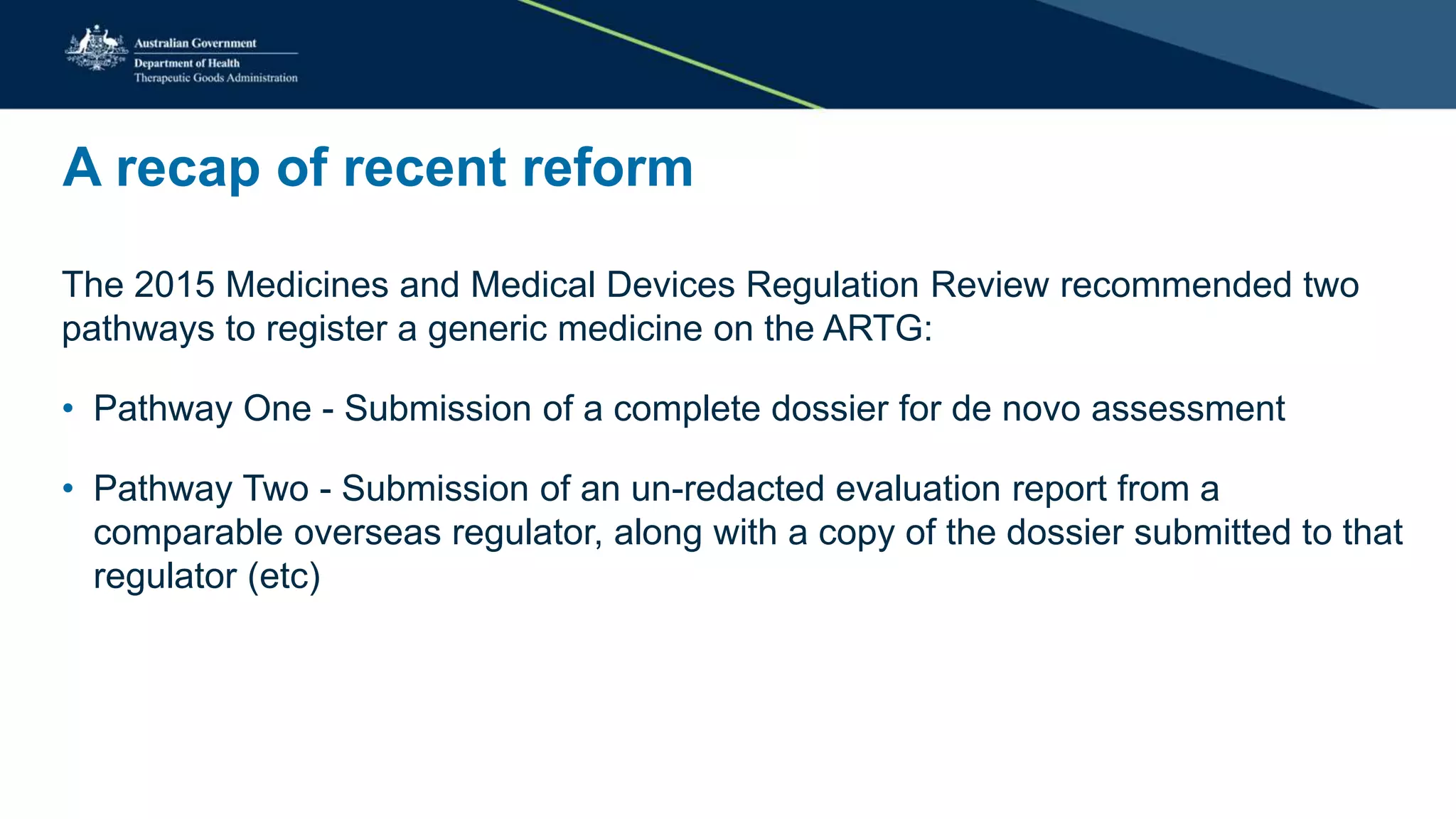 Presentation: Improving the regulation of generic medicines in ...