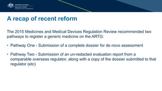 Presentation: Improving the regulation of generic medicines in ...