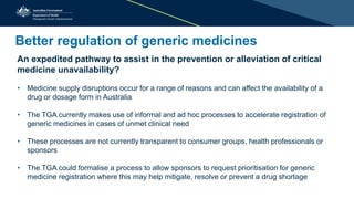 Presentation: Improving the regulation of generic medicines in ...