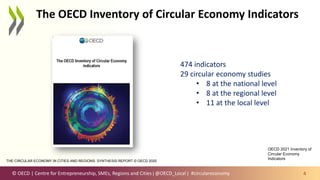 Presentation of the OECD Scoreboard on the Governance of the Circular Economy in Cities and ...
