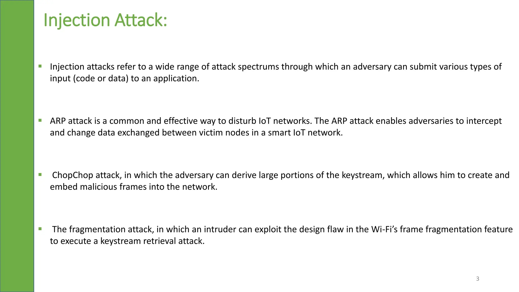 Injection Attack detection using ML for | PPTX