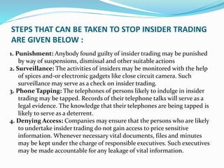 Presentation insider trading | PPTX