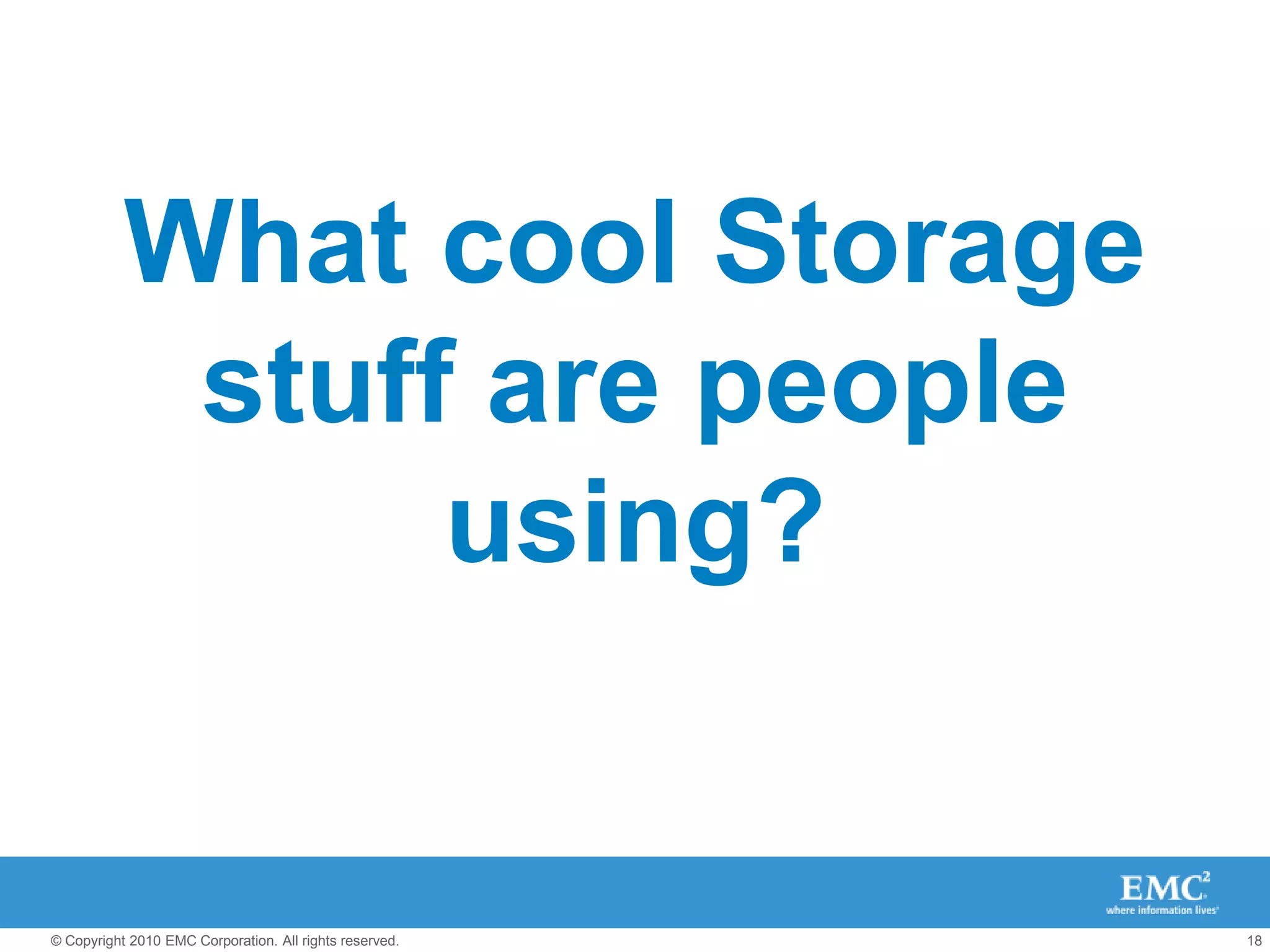 Presentation integration vmware with emc storage | PPT