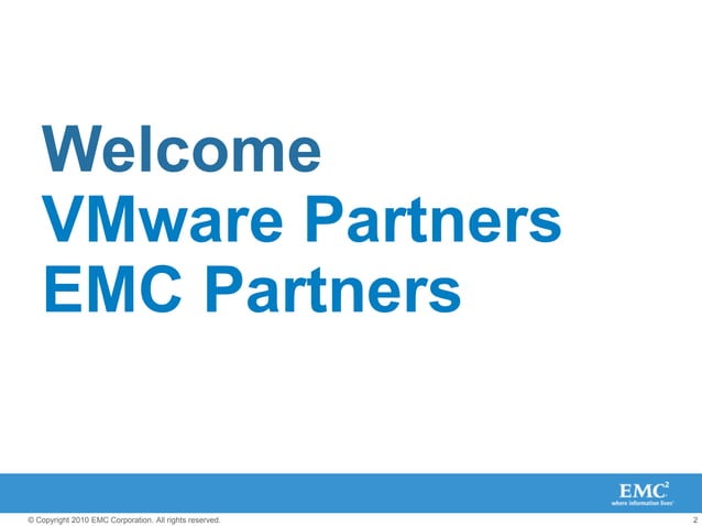 Presentation integration vmware with emc storage | PPT