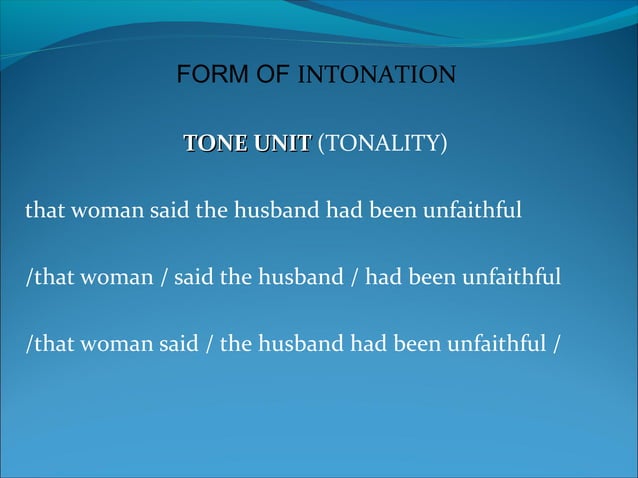 Presentation intonation | PPT