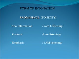Presentation intonation | PPT