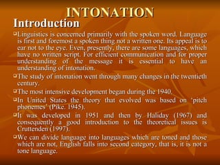 Presentation Intonation | PPT