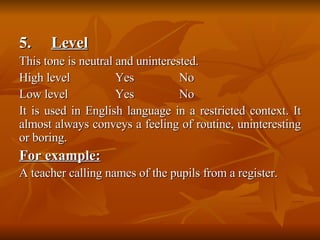 Presentation Intonation | PPT