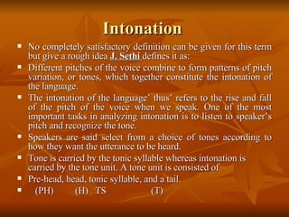 Presentation Intonation | PPT