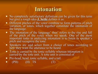 Presentation Intonation | PPT