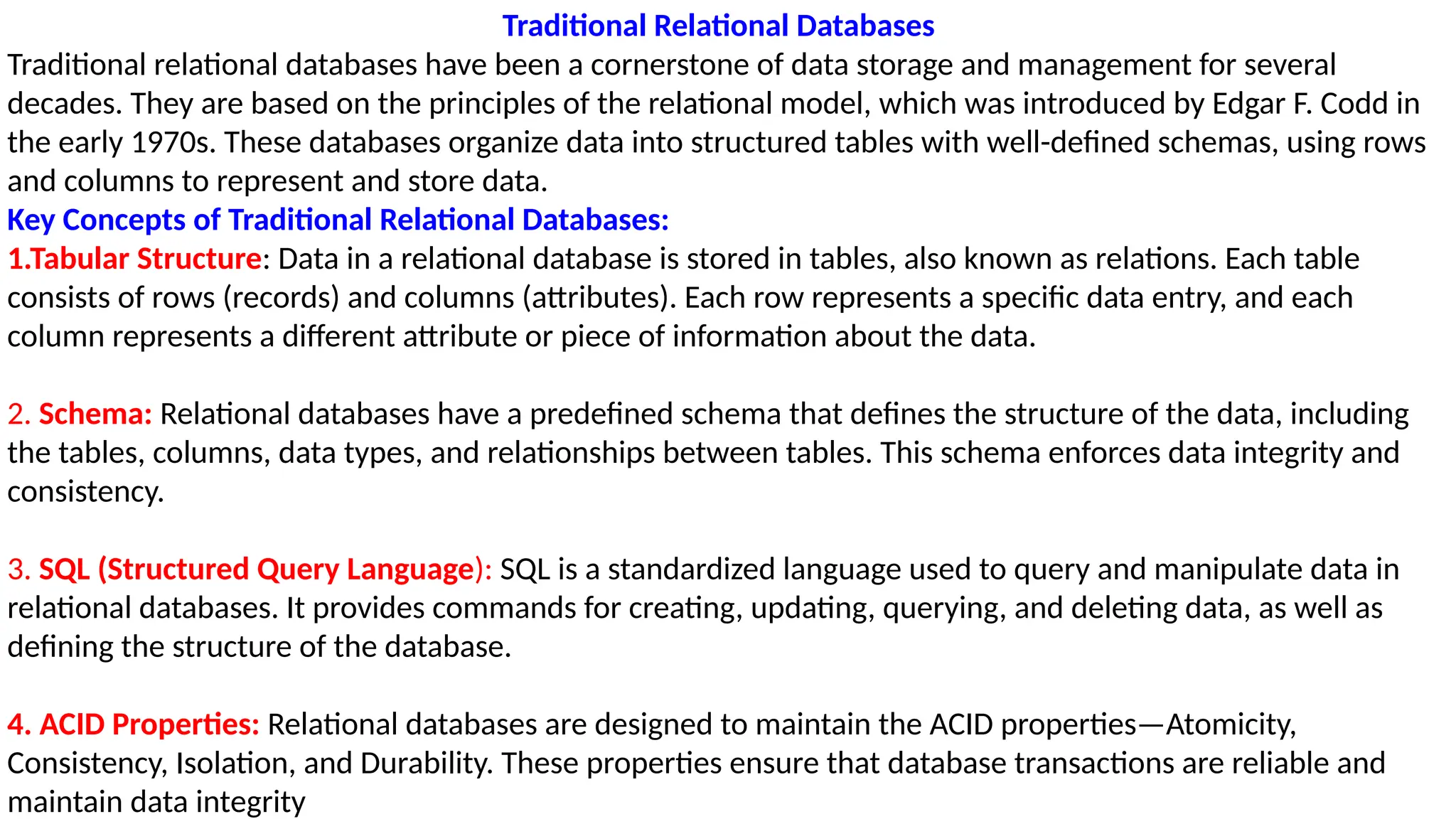 Unit Two - Introduction SQL & NoSQL.pptx