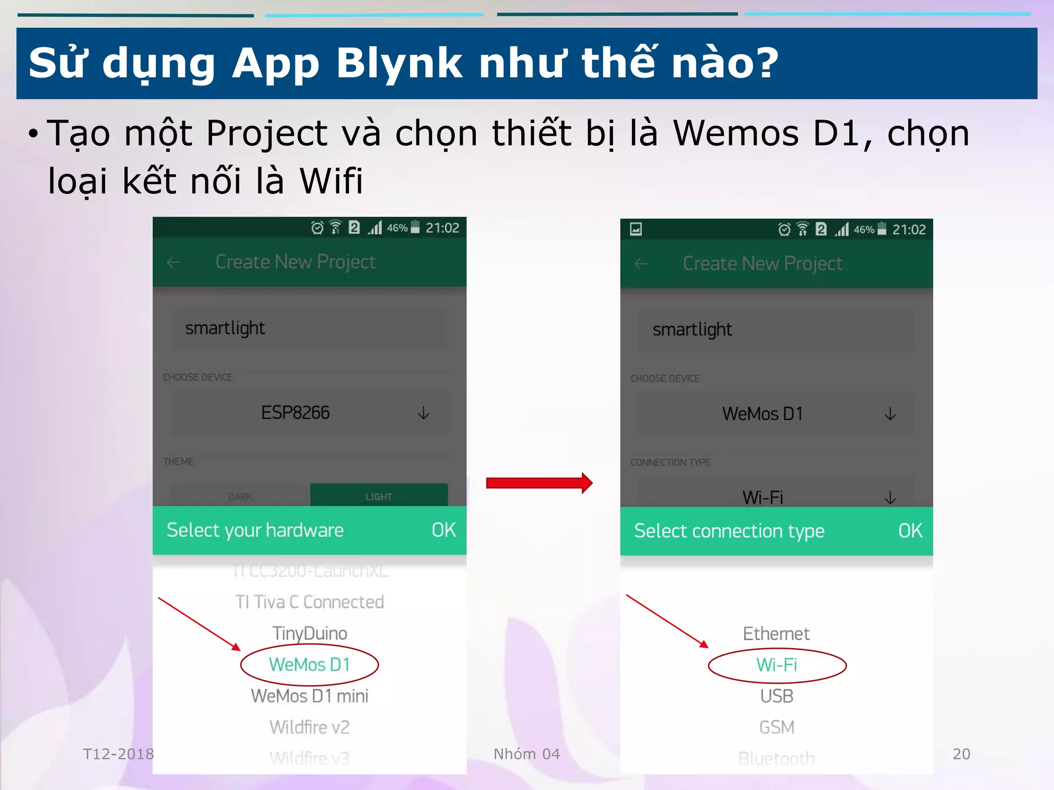 Presentation an IoT project - control LED through App Blynk on Wemos D1 ...