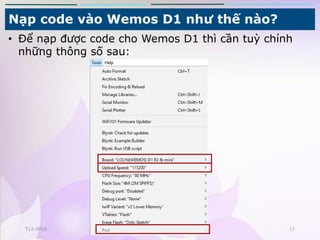 Presentation an IoT project - control LED through App Blynk on Wemos D1 ...