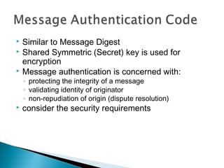 Message Authentication Code & HMAC | PPT