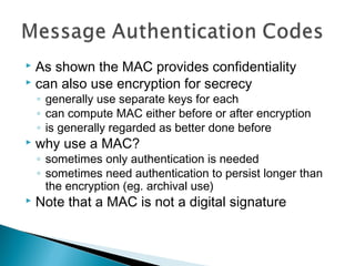 Message Authentication Code & HMAC | PPT
