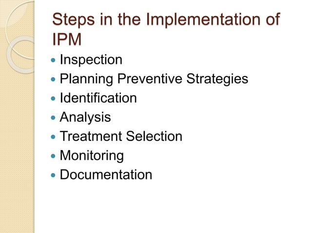 Integrated Pest Management (IPM) | PPTX | Agriculture | Industries
