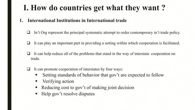 Chapter 6 International Trade | PPTX | Agriculture | Industries