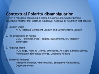 IRE2014-Sentiment Analysis | PPT