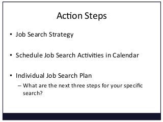 Job Search Presentation | PDF