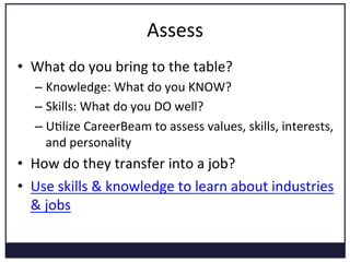 Job Search Presentation | PDF