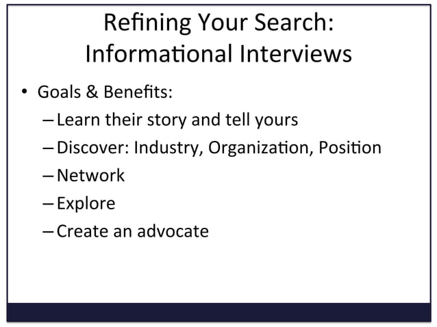 Job Search Presentation | PDF