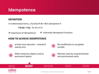 Realizing Parallelism and Transparency in Applications through Idempotence | PPT