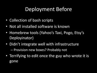Chef + AWS + CodeIgniter | PPT