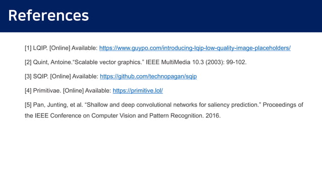 [KCC 2018] 관심 영역 기반 이미지 자리 표시자 생성 (Saliency-based SVG Image Placeholder Generation) | PPT