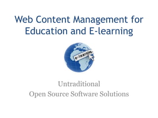Drupal CMS For Education | PPTX | Internet | Computing