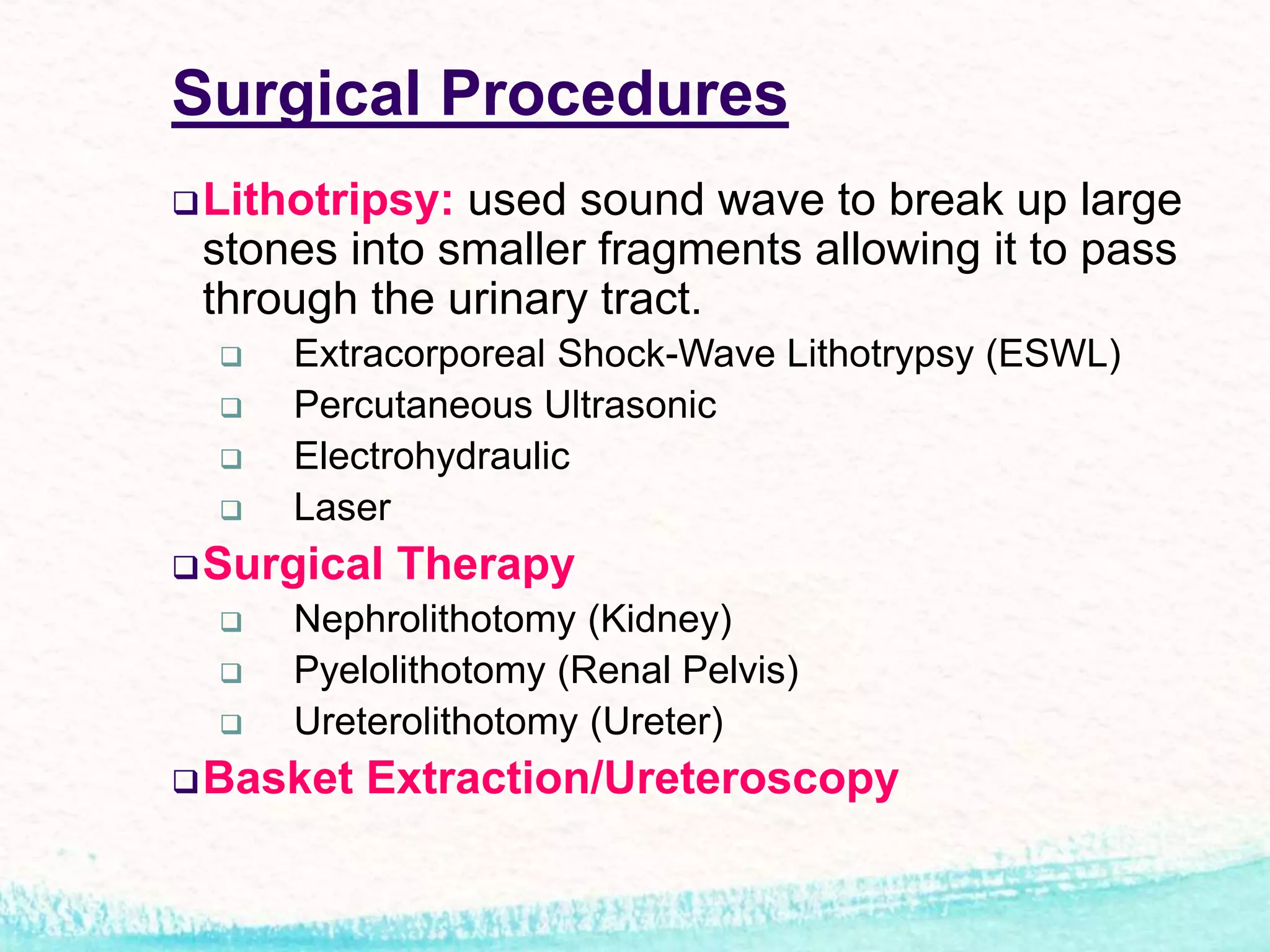Presentation kidney-stone final | PPTX