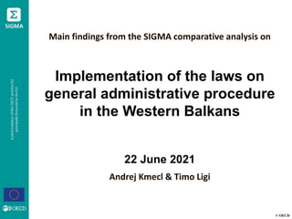 Presentation, implementation of the law on administrative procedures in ...